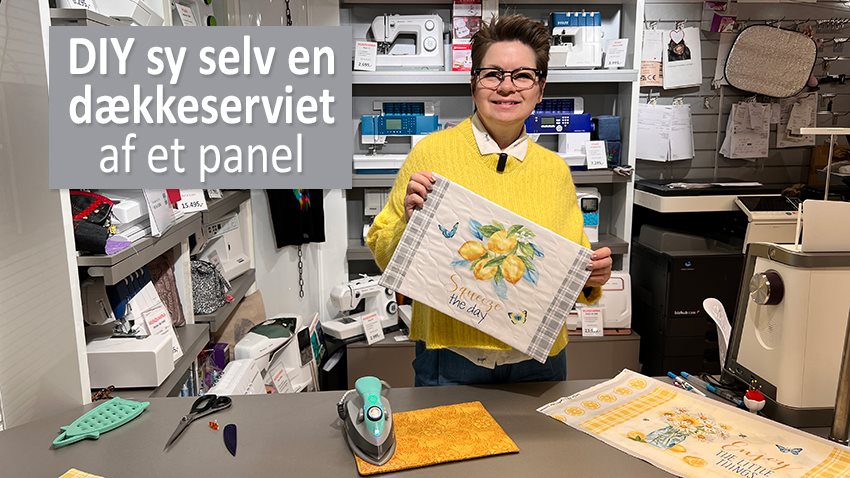 DIY sy selv en dækkeserviet af et panel