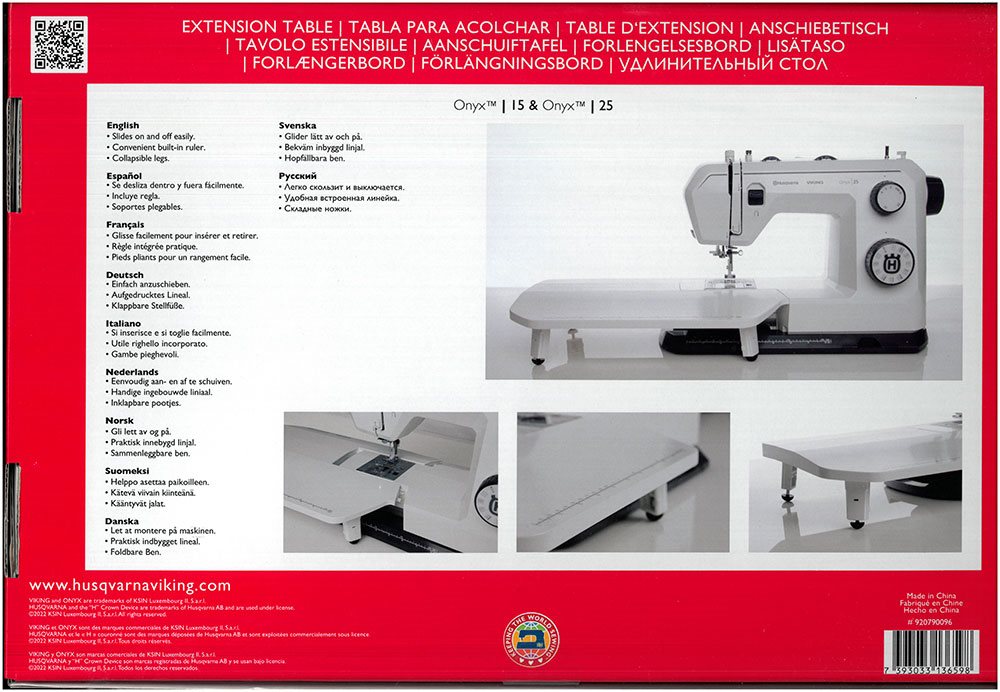 Forlængerbord Onyx 15 og 25