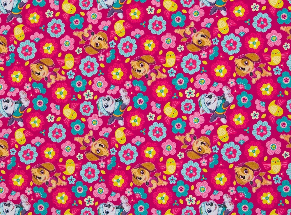 Paw Patrol Flower Power | Køb fra Stof & Sy